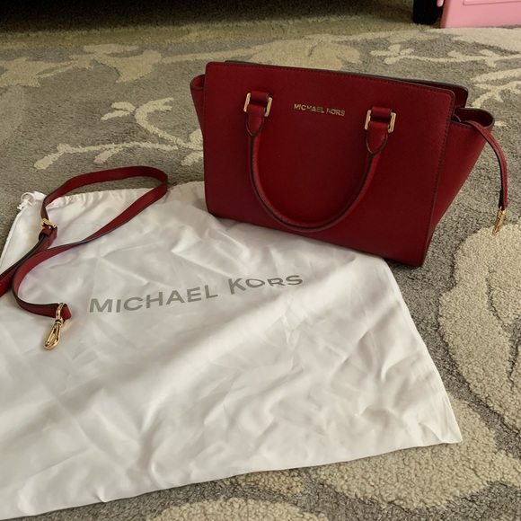 Michael Kors | Bags | Michael Kors Red Purse | Poshmark